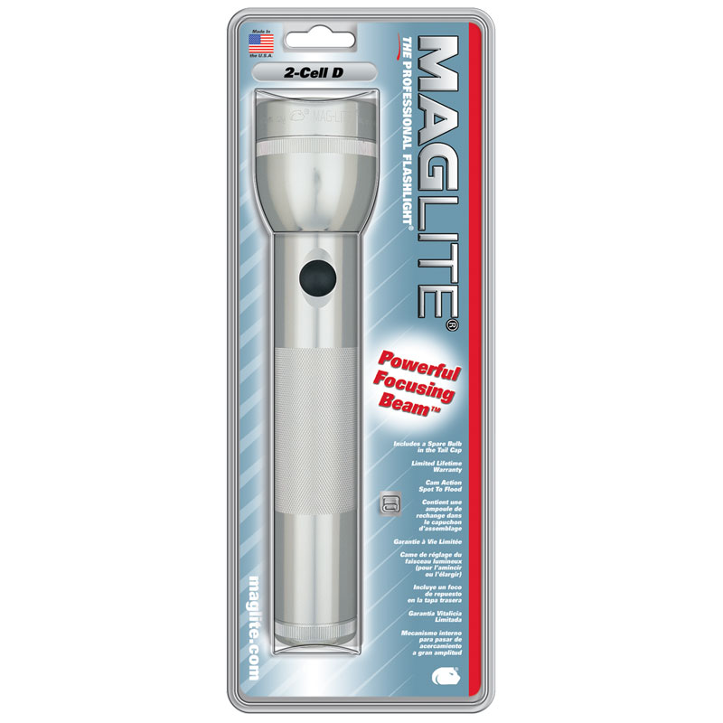 Reviews and Ratings for Maglite 2 D Cell Flashlight - Silver Body ...
