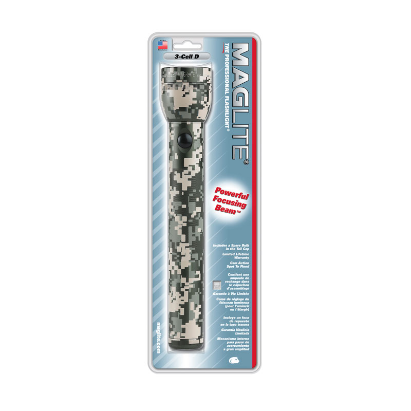 Maglite 3 D Cell Flashlight - Digital Camo Body - KnifeCenter - S3DMR6 ...