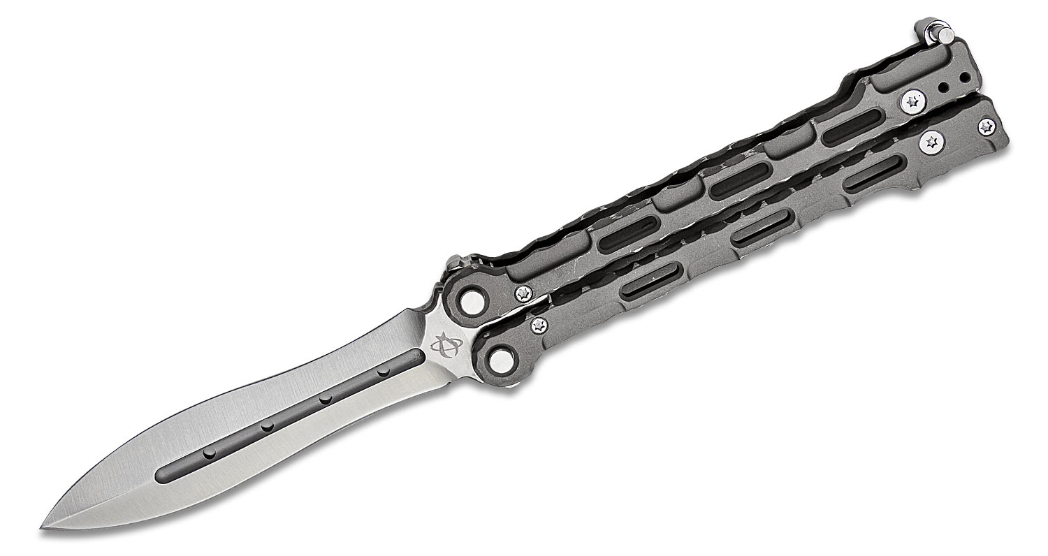 Mantis Mothra BladeXchange Balisong Butterfly Knife 4.45" 154CM Satin ...