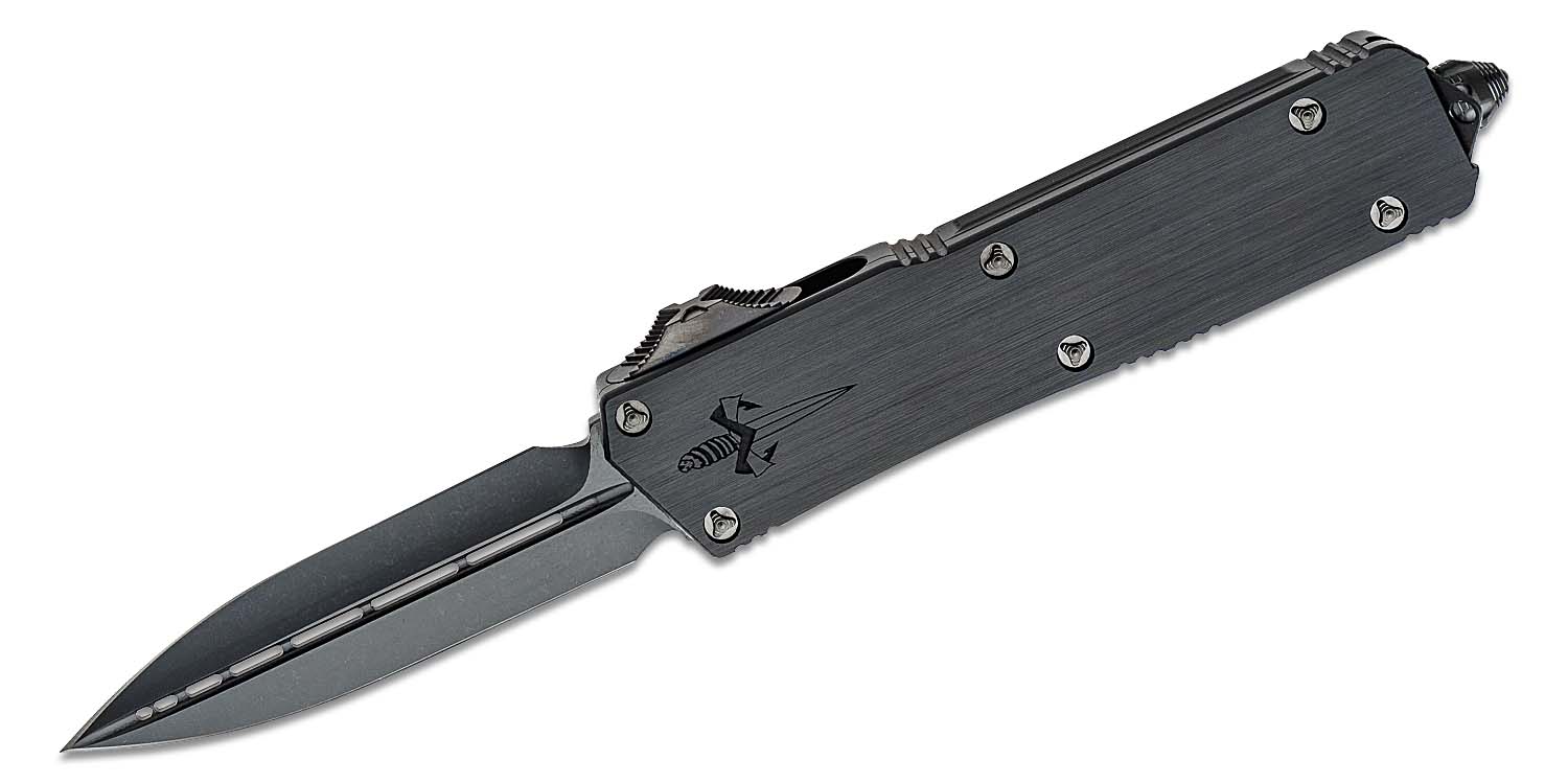 Marfione Custom Knives Scarab II OTF AUTO 3.875" M390 Black DLC Two ...