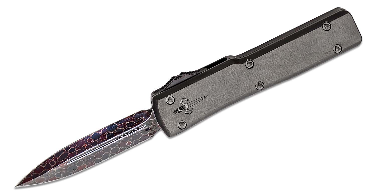 Marfione Custom Knives UTX-70 OTF AUTO Knife 2.41" Hot Blued Reitveld ...