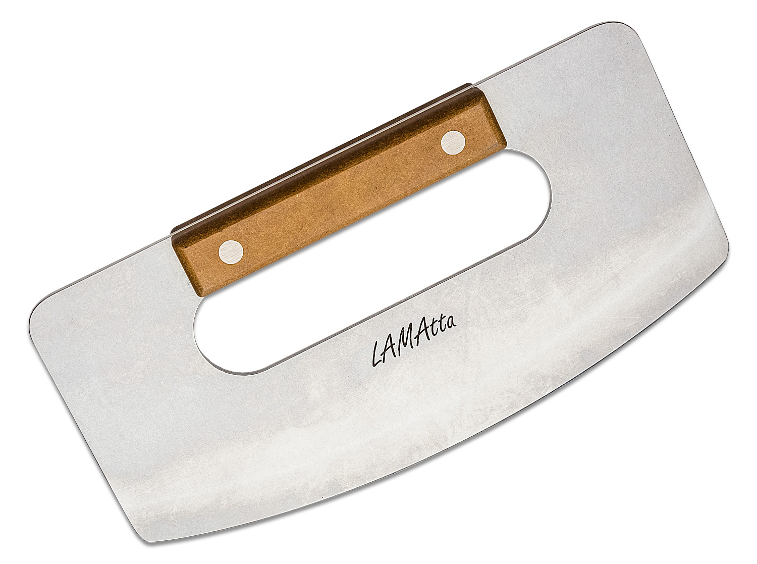 Maserin 2100/20PM LAMAtta Ulu Knife, 7.87" 420 Stonewashed Blade, Brown ...