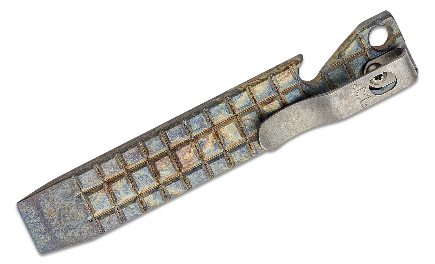 Maverick Customs Small 4" Pry Bar with Bottle Opener, Rough Entropic ...