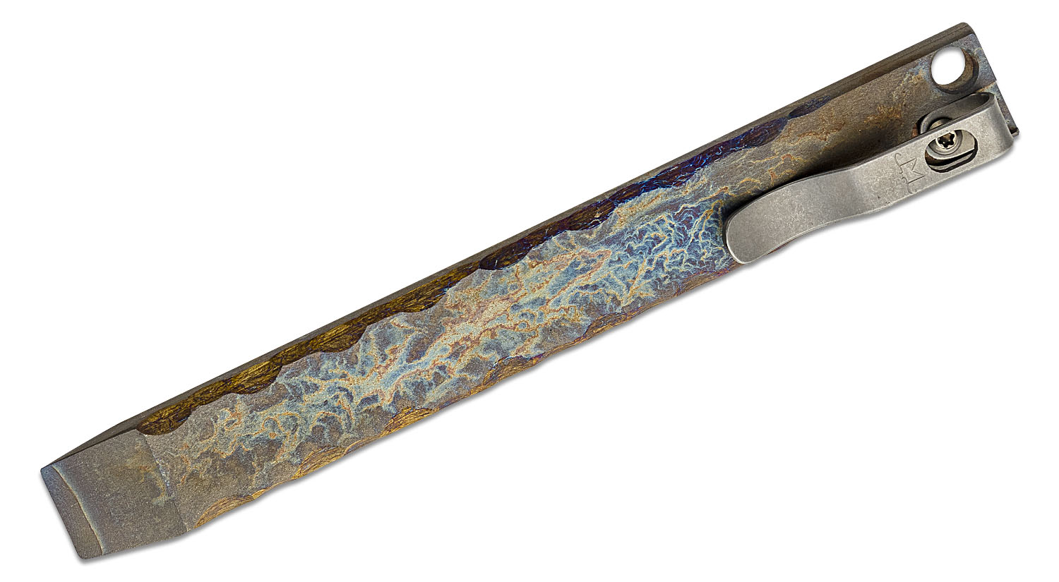 Maverick Customs XXL 6" Pry Bar, Aged Entropic Finish Titanium with ...