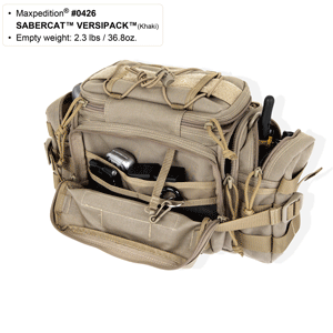 Maxpedition 0426K Sabercat Versipack, Khaki - KnifeCenter - Discontinued