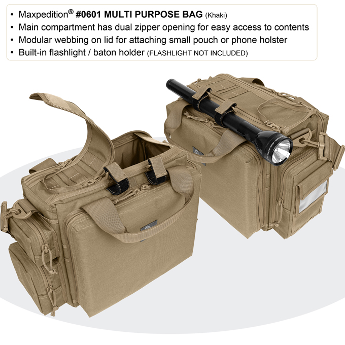 Maxpedition 0601B MPB Multi-Purpose Bag, Black - KnifeCenter - Discontinued