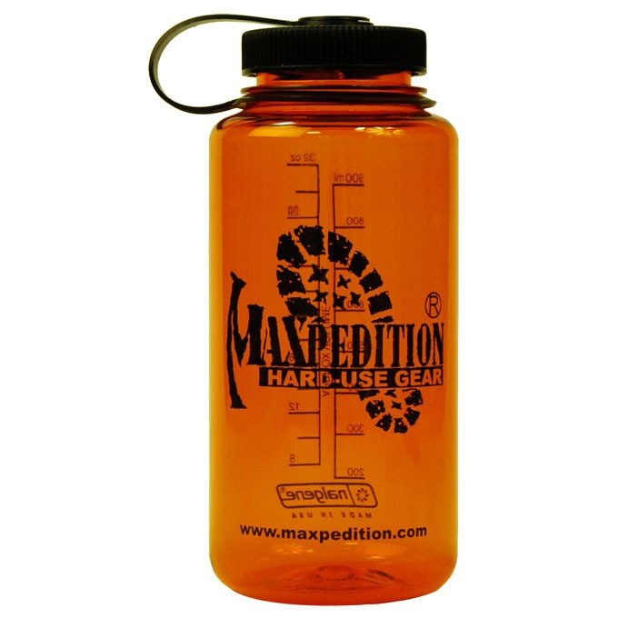 Maxpedition NALG32ORG 32 oz. Wide-Mouth Nalgene Bottle, Orange ...