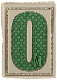 Maxpedition PVC Number 0 Patch, Arid - KnifeCenter - NUM0A