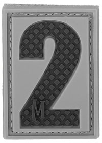 Maxpedition PVC Number 2 Patch, SWAT - KnifeCenter - NUM2S - Discontinued