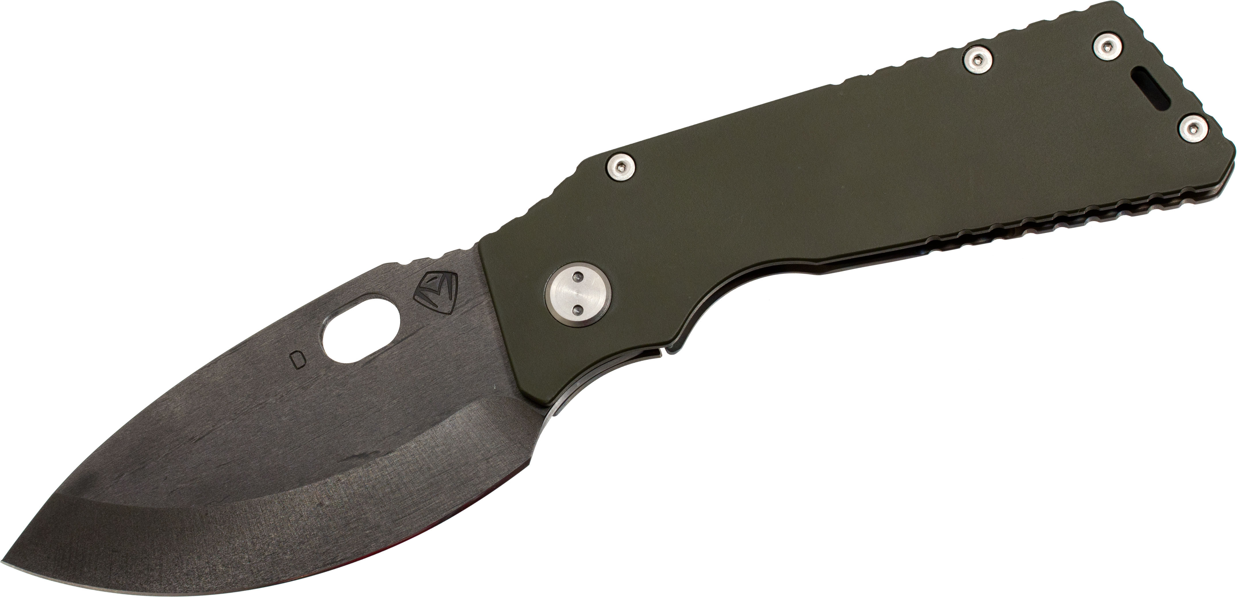 Medford TFF1 Tactical Fighting Folder 4-1/2" Black D2 Plain Spear Point ...