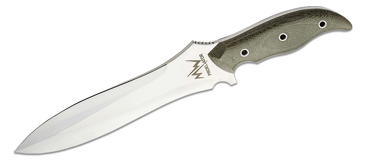 Mercworx Proeliator Double Edged Combat Knife 9.25" CPM 154 Blade Chili ...