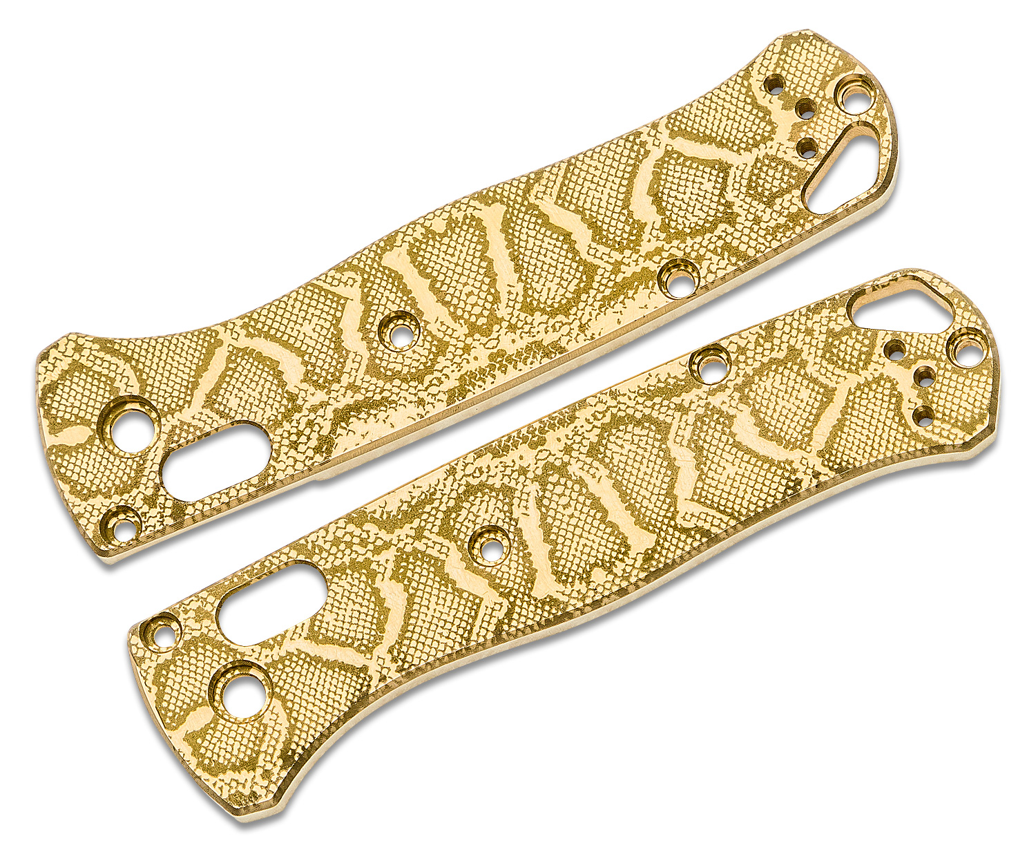 MetonBoss Brass Benchmade 535 Bugout Scales, Reptilian Engraved, Knife ...