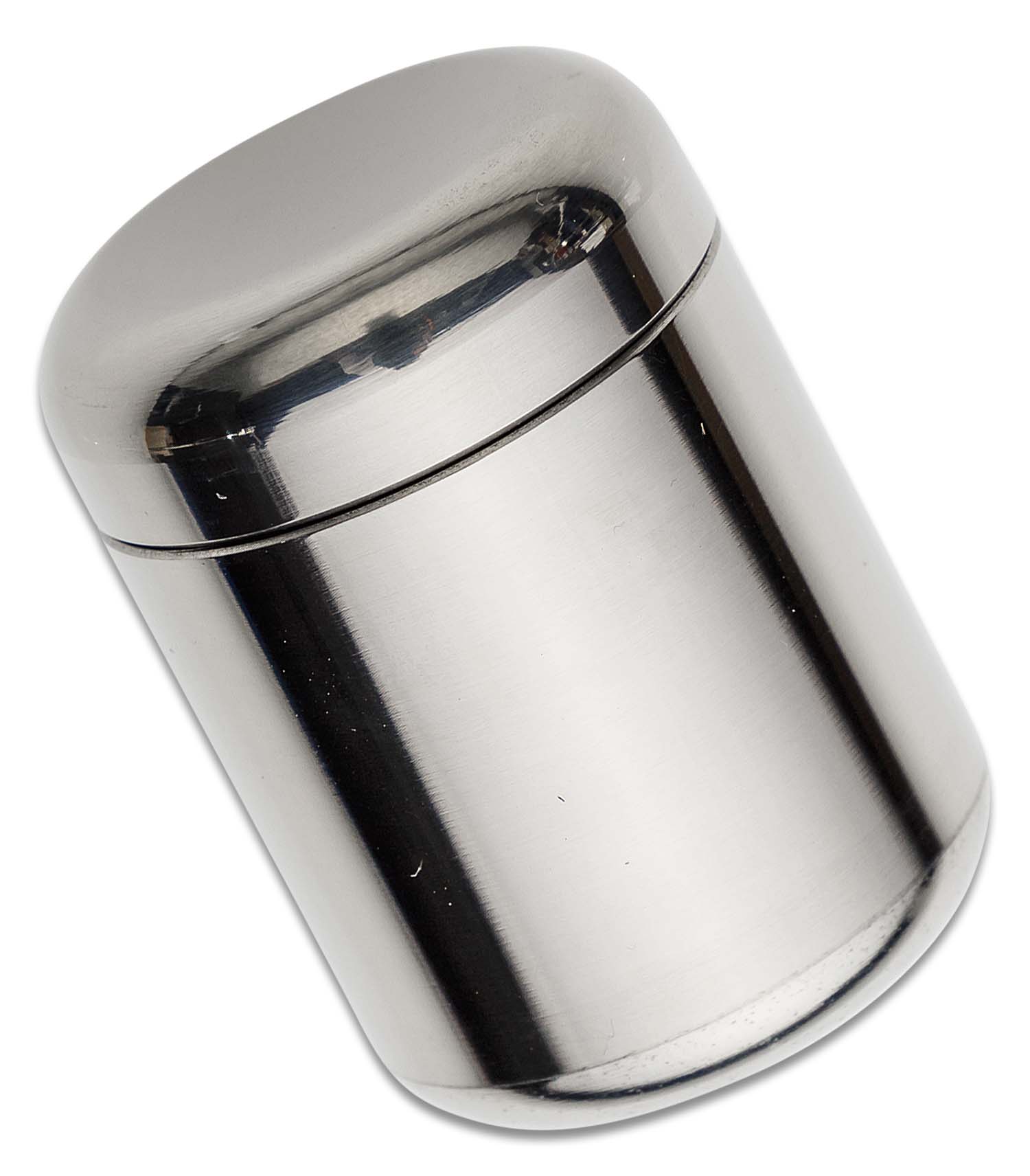 MetonBoss Triple Mega Meton-VAULT Pill Box Stash Box, Polished Titanium ...