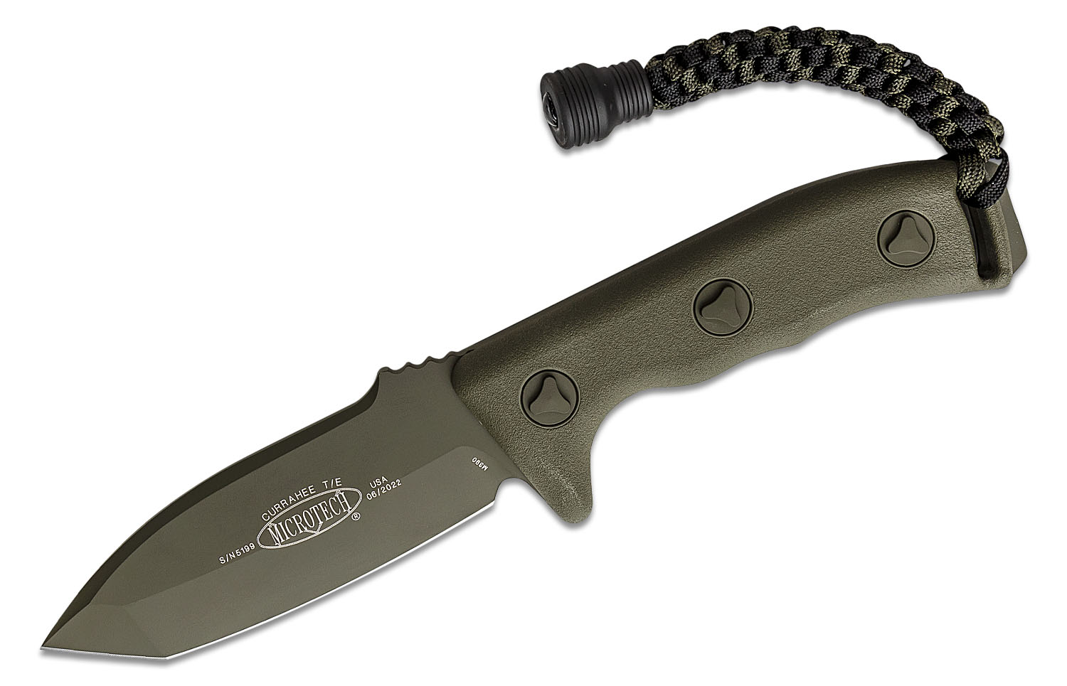Microtech 103-1OD Currahee Combat Fixed Blade Knife 4.75" OD Green ...