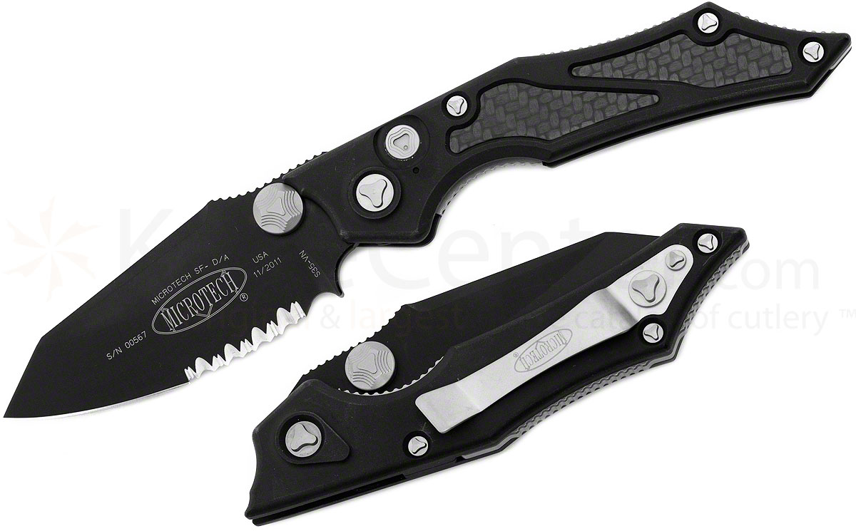 Microtech 128-2 Select Fire Double Action AUTO 3.5" S35VN Black Combo ...