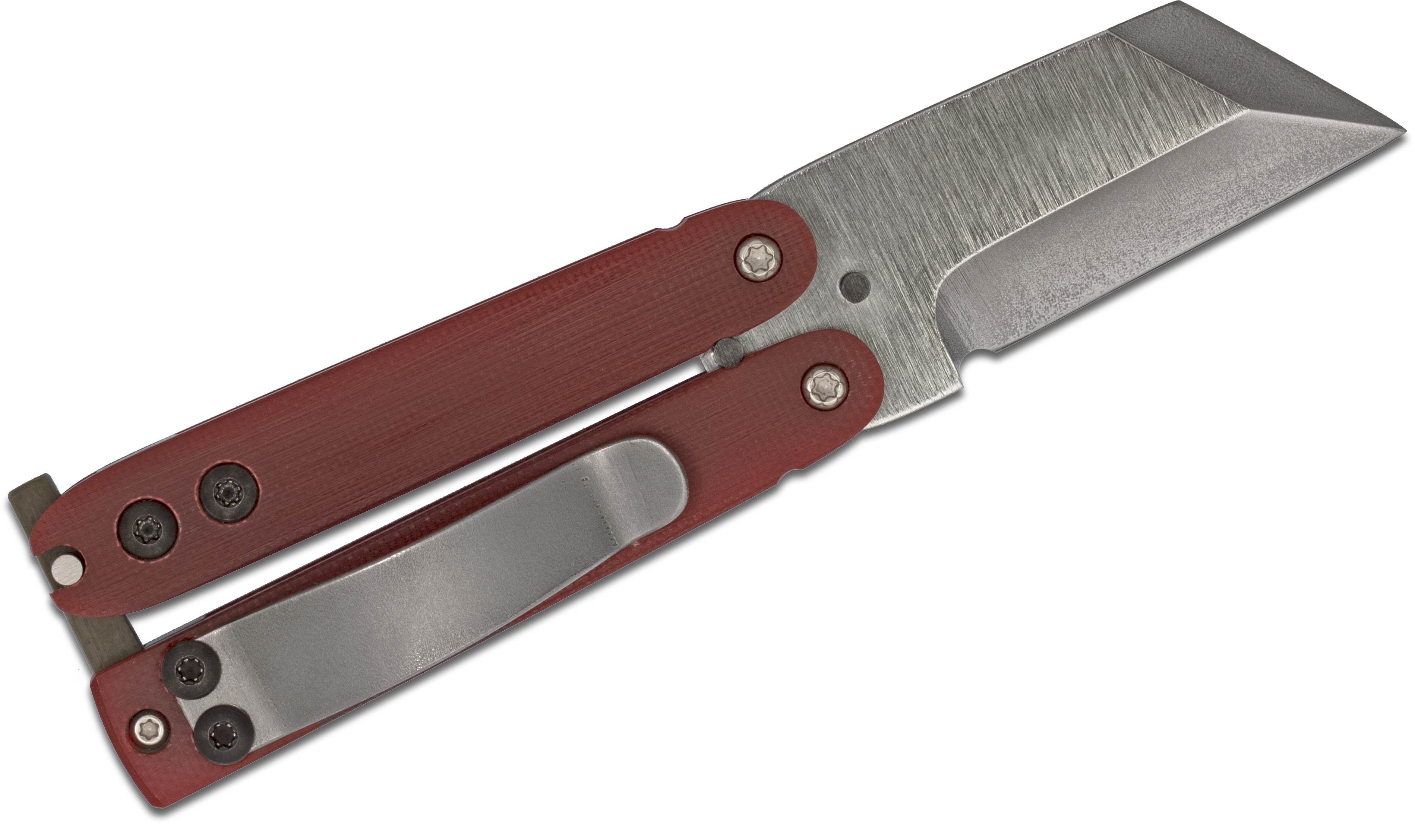 Nathan Dewey Custom Gremlin Balisong 2.05" 154CM Reverse Tanto Blade ...