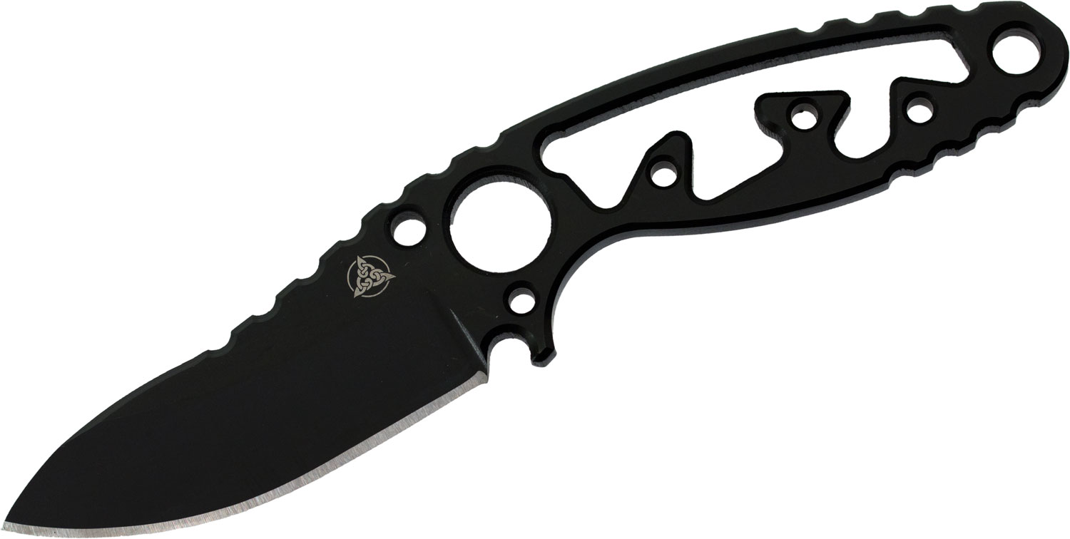 Nemesis NK-16B Afterburner Neck Knife 2-1/4" 9Cr13 Black Plain Blade ...