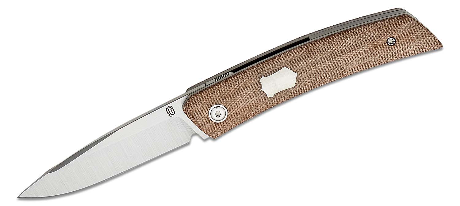 Jared Oeser F22 KickStop Flipper Knife 3.375" M390 Machine Satin Blade ...