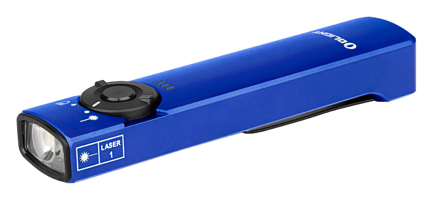 Olight Arkfeld Rechargeable Cool White LED Flat Flashlight, Blue, 1000 ...