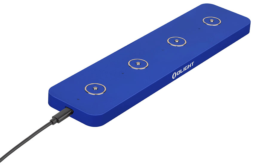 Olight Omino 4-Port Olight Charging System, Blue - KnifeCenter - Omino ...