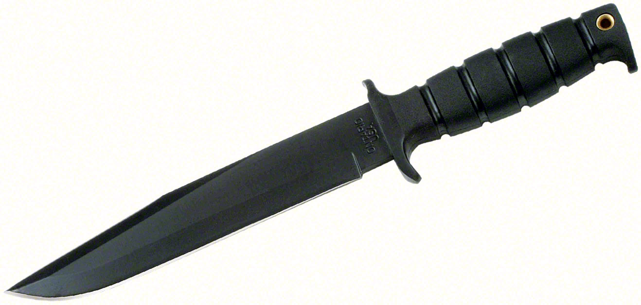 Ontario 8325 Spec Plus SP6 Fighting Knife Fixed 8" Blade, Kraton Handle ...