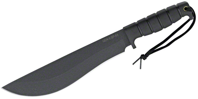 Ontario Gen II SP53 Survival Knife 9.436" Saber Ground Blade, Kraton ...