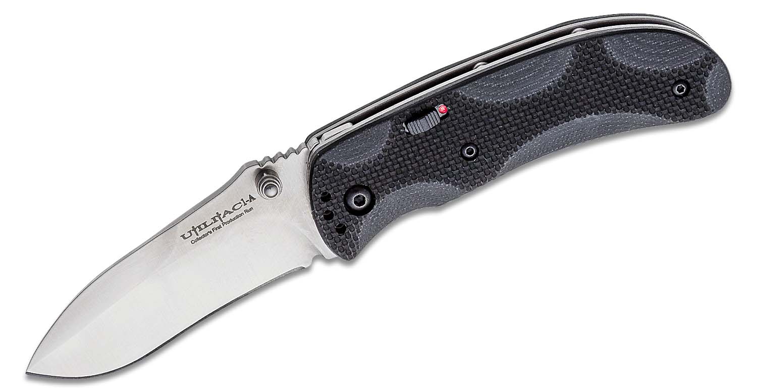 Ontario Utilitac 1-A Joe Pardue Assisted Folding Knife 3" Satin Plain ...