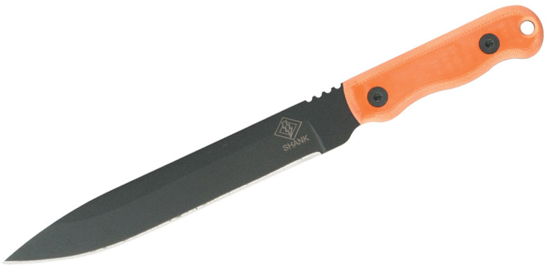 Ontario Ranger Series Shank Knife 6.5" Fixed Blade, Orange Micarta ...