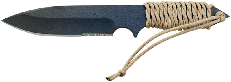 Ontario Ranger Series RAK Assault Knife 6" Combo Edge, Tan Cord Handle ...