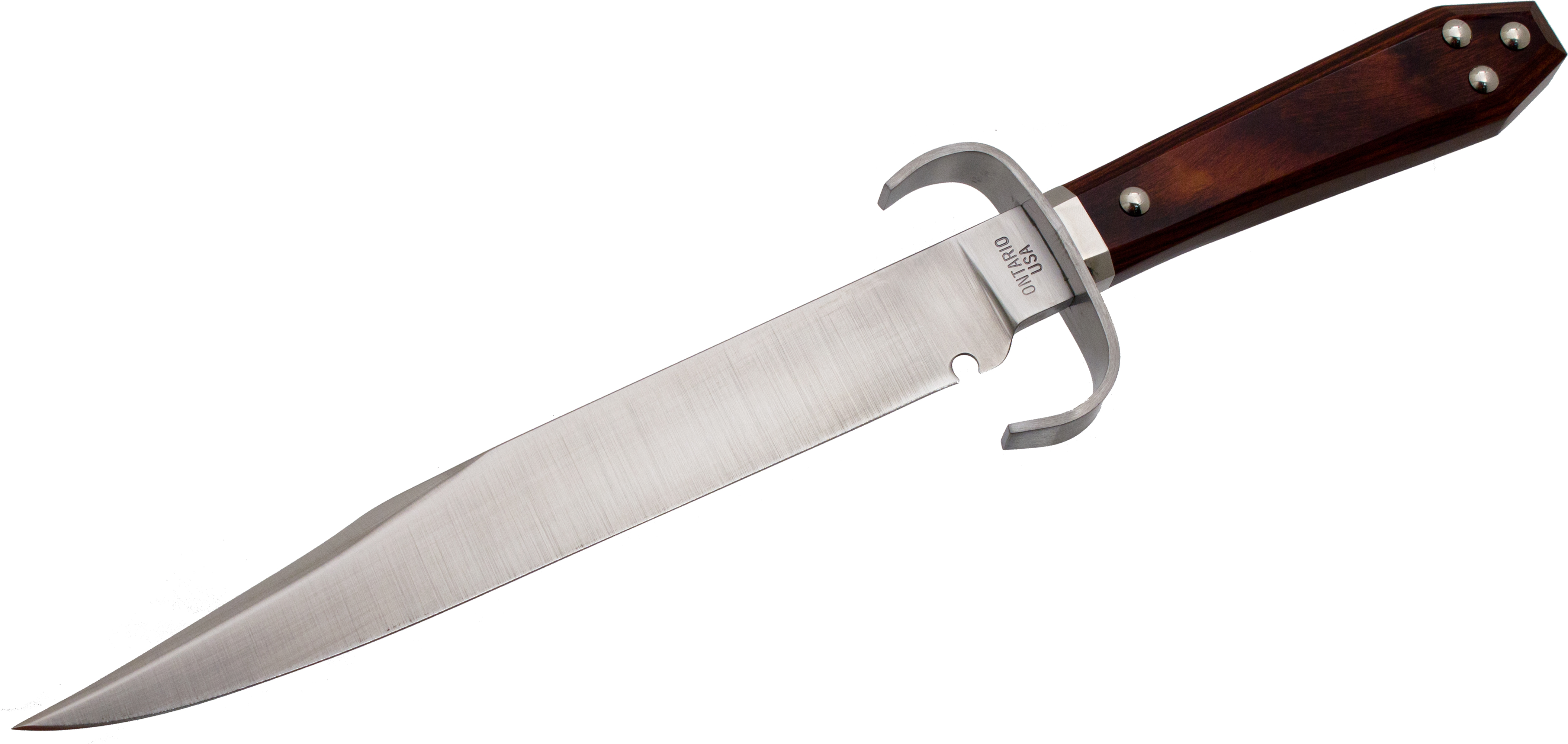 Ontario Bagwell Bowie Hell's Belle Fixed 11" Satin Blade, Wood Handle ...