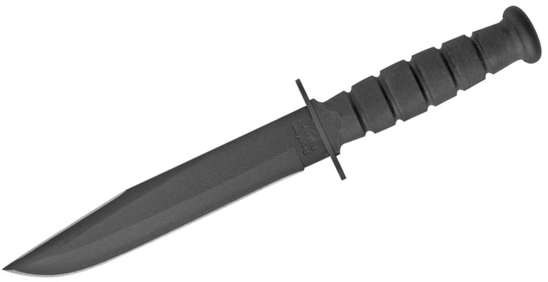 Ontario FF6 Freedom Fighter Combat Knife 8" Plain Blade, Kraton Handle ...