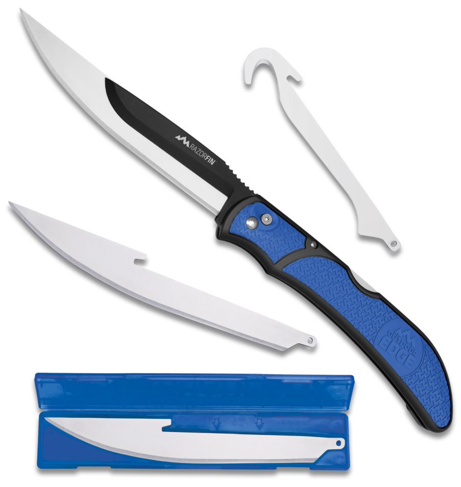 Outdoor Edge Razorfin Folding Fillet Knife 4pc Interchangeable Blades ...