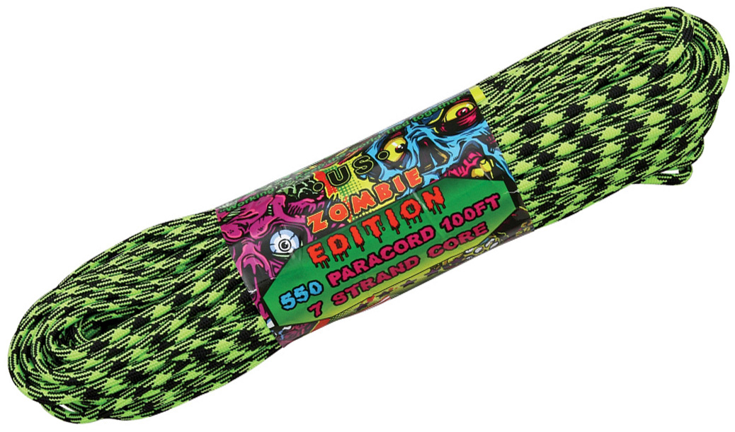 Atwood Rope 550 Paracord, Outbreak, 100 Feet, Zombie Edition ...