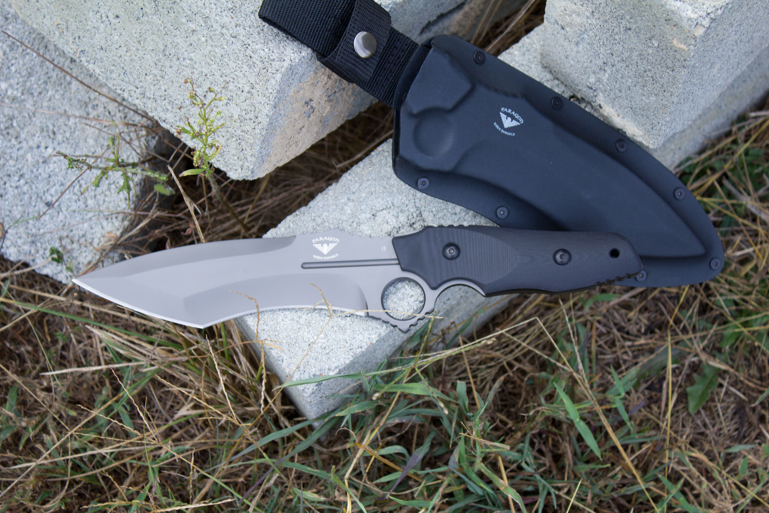 Paragon Knife Imports by Asheville Steel Warlord Fixed 7.5" D2 Plain ...