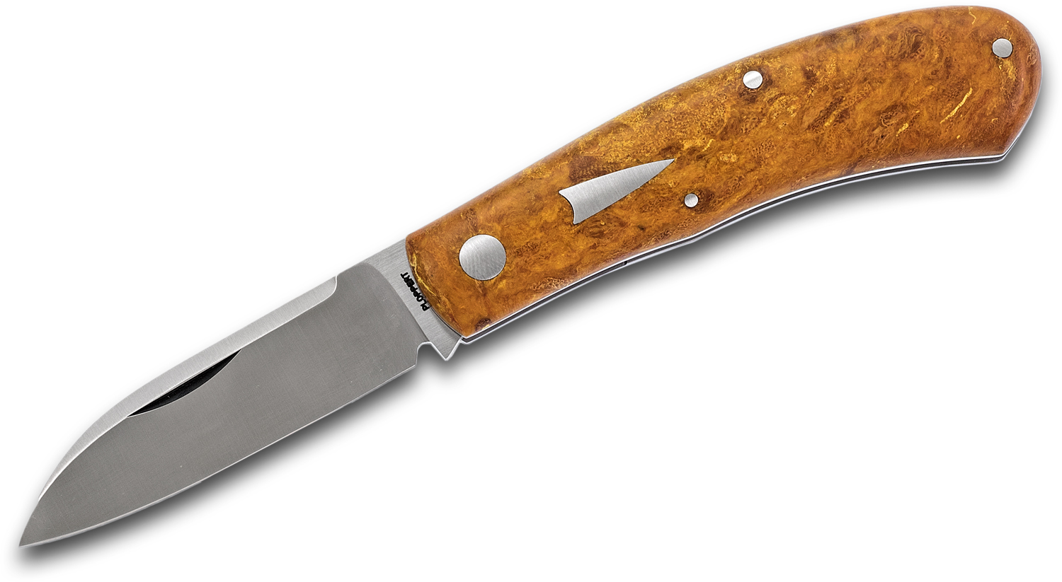 Tom Ploppert Custom Mini Dino Traditional Folding Knife 2.625" CPM-154 ...