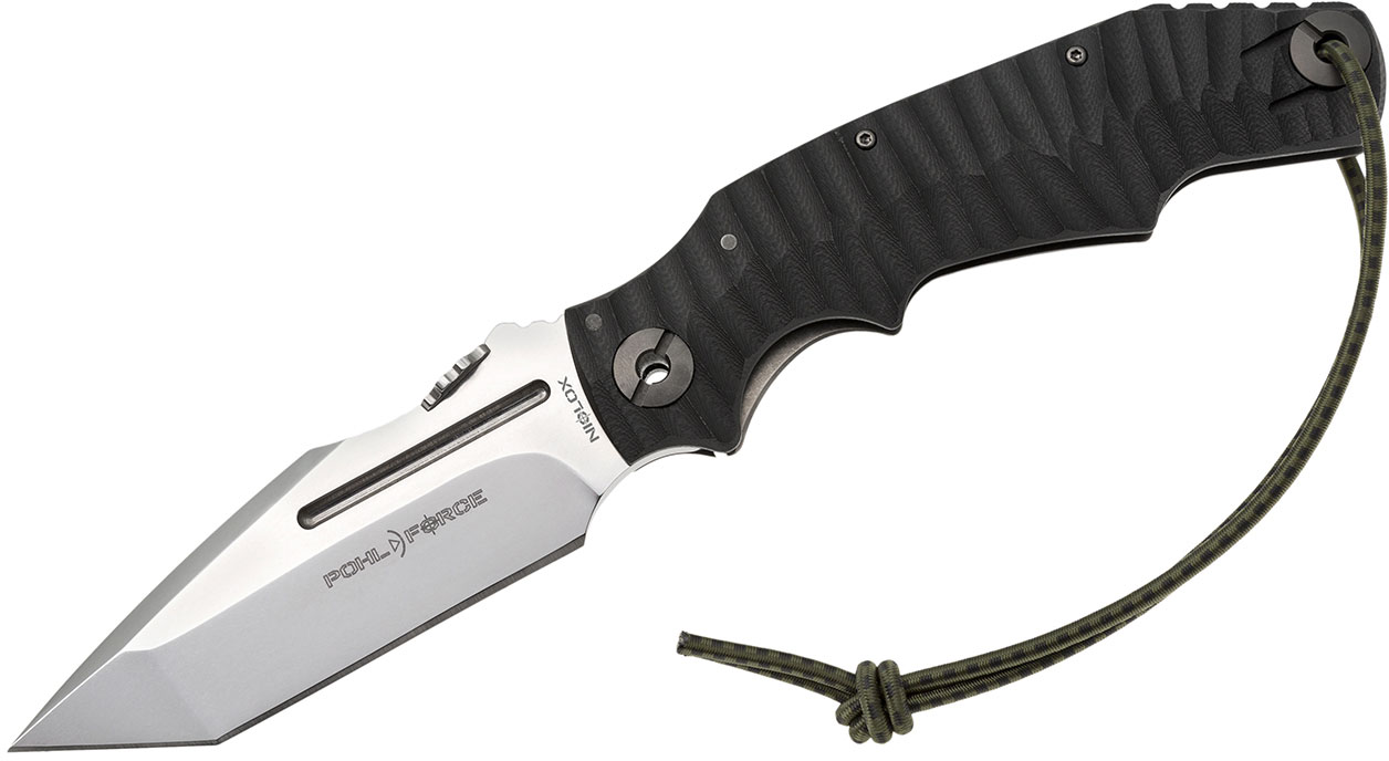 Pohl Force Foxtrot Three Outdoor Folder 4.44" Stonewashed Niolox Plain ...
