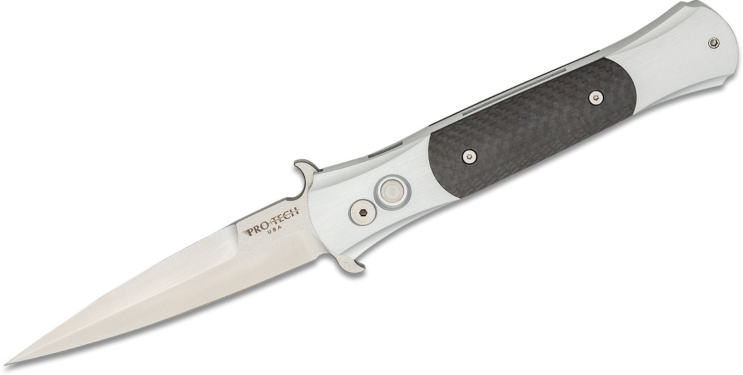 Pro-Tech 1944 Large Don AUTO Folding Knife 4.5" 154CM Satin Plain Blade ...
