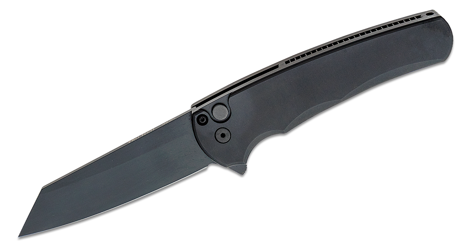 Pro-Tech 5203 Malibu Manual Flipper Knife 3.30" CPM-20CV Black DLC ...