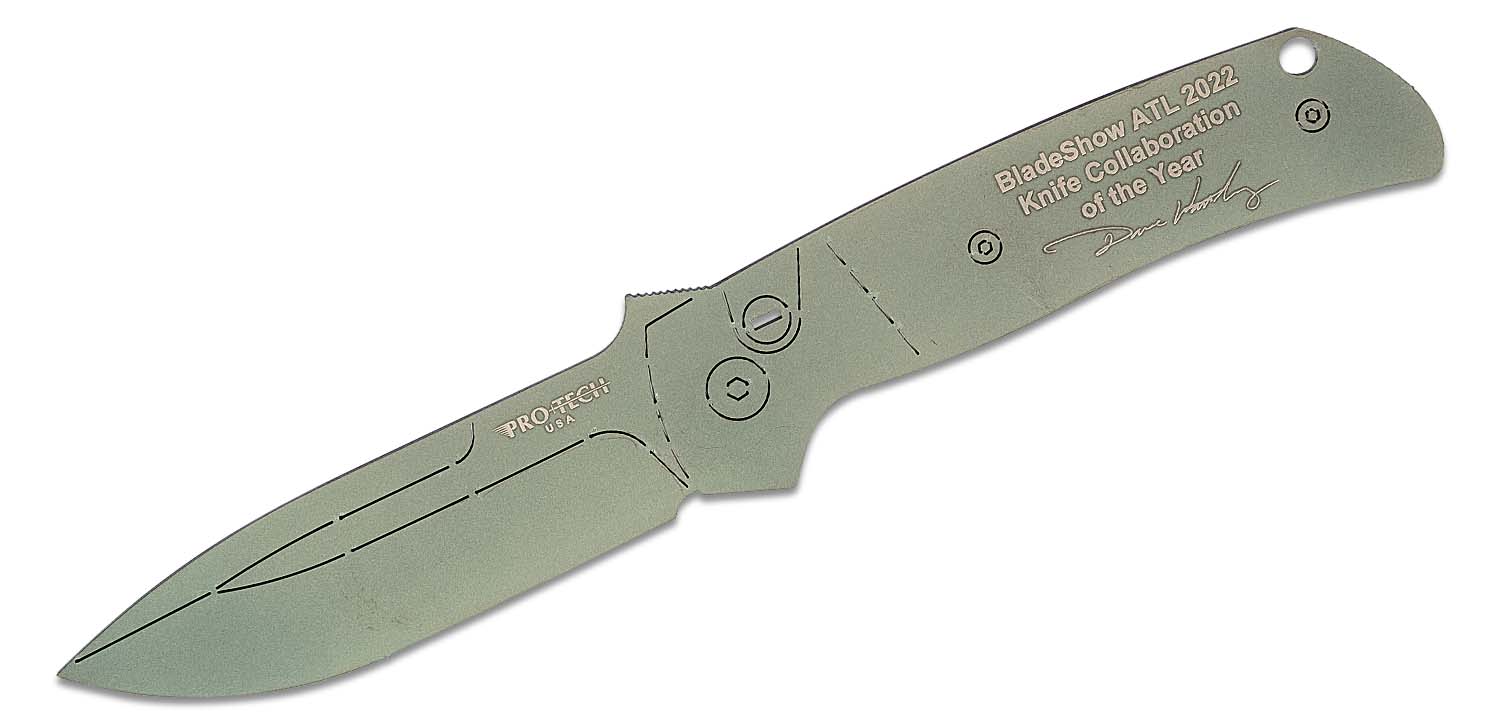 Pro-Tech Bob Terzuola ATCF Green Titanium Bookmark - KnifeCenter - Ti ...