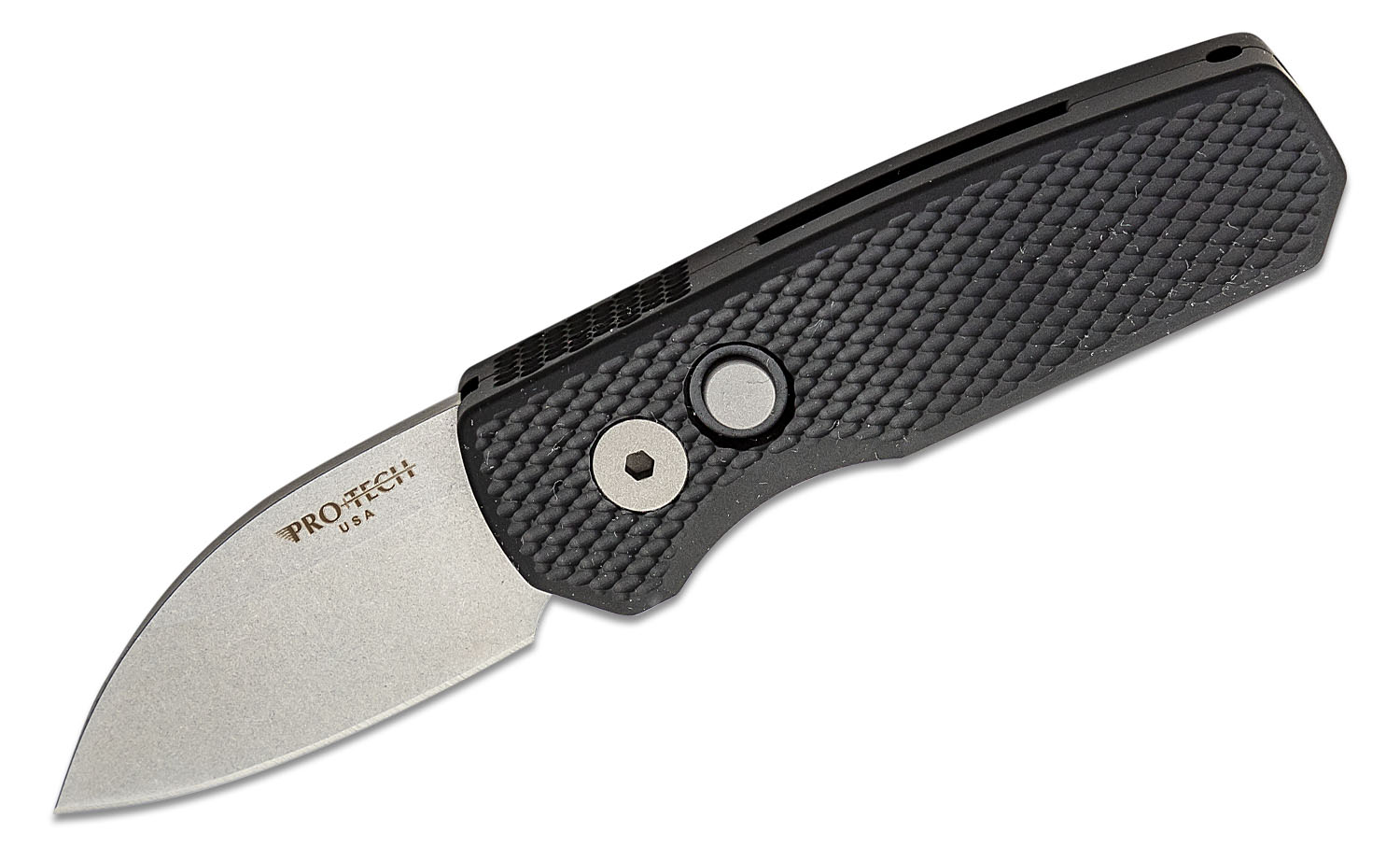 Pro-Tech R5305 Runt 5 AUTO Folding Knife 1.94" CPM-MagnaCut Stonewashed ...
