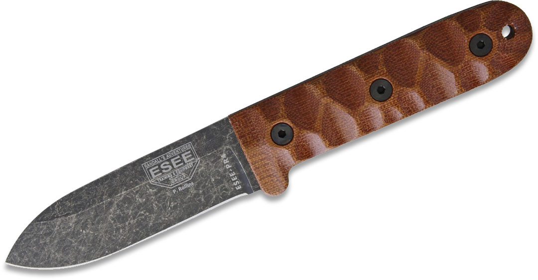 ESEE Knives ESEE-PR4-BO Patrick Rollins Camp-Lore PR4 Fixed 4.19" 1095 ...