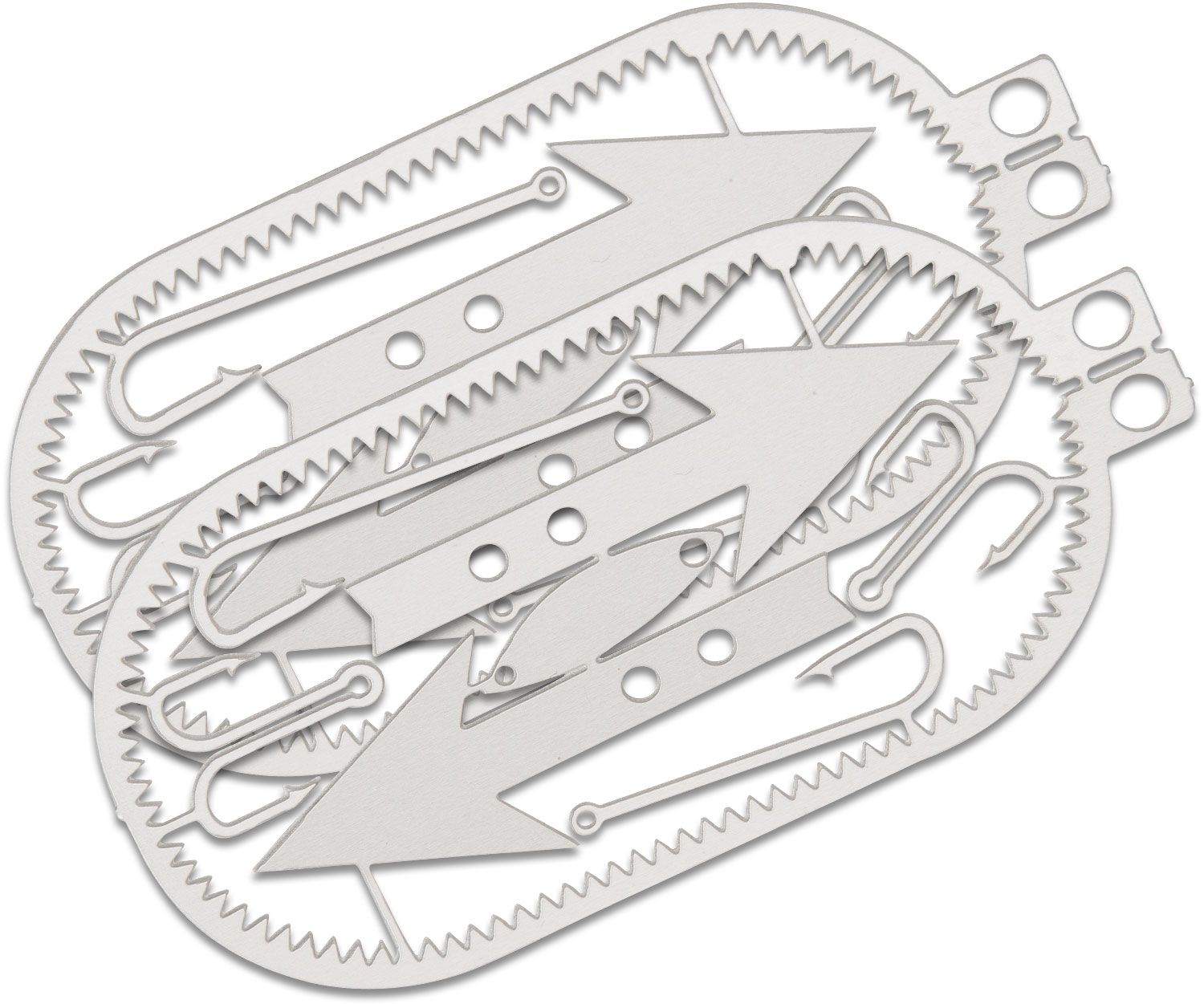 ReadyMan Dog Tag Survival Card, 2-Pack - KnifeCenter - RYM15