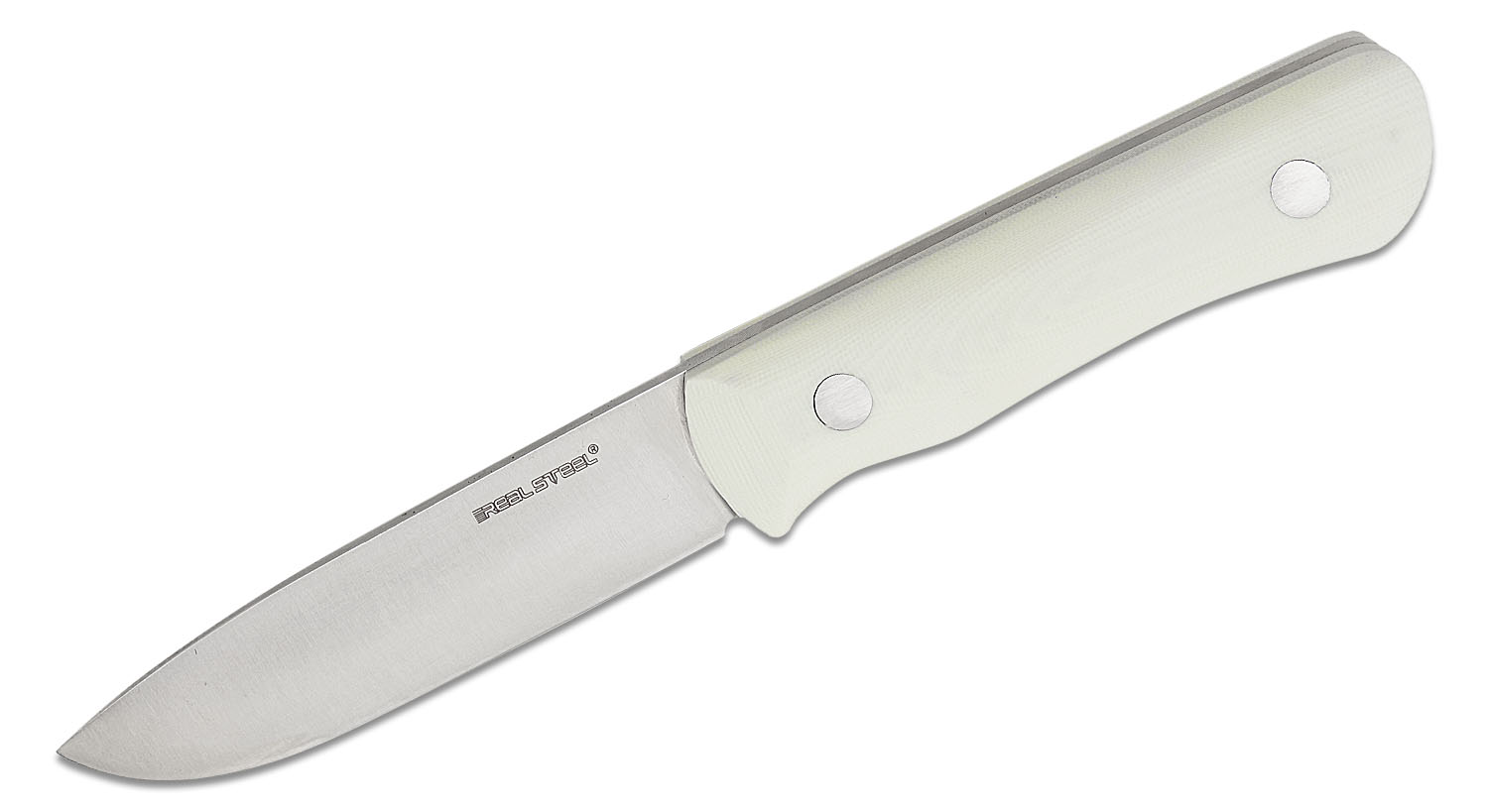 Real Steel Knives Bushcraft III Fixed Blade Knife 4.05" D2 Convex Grind ...