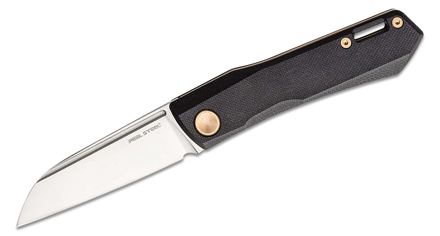 Real Steel Knives Solis Lite Slipjoint Folding Knife 2.91" D2 Satin ...