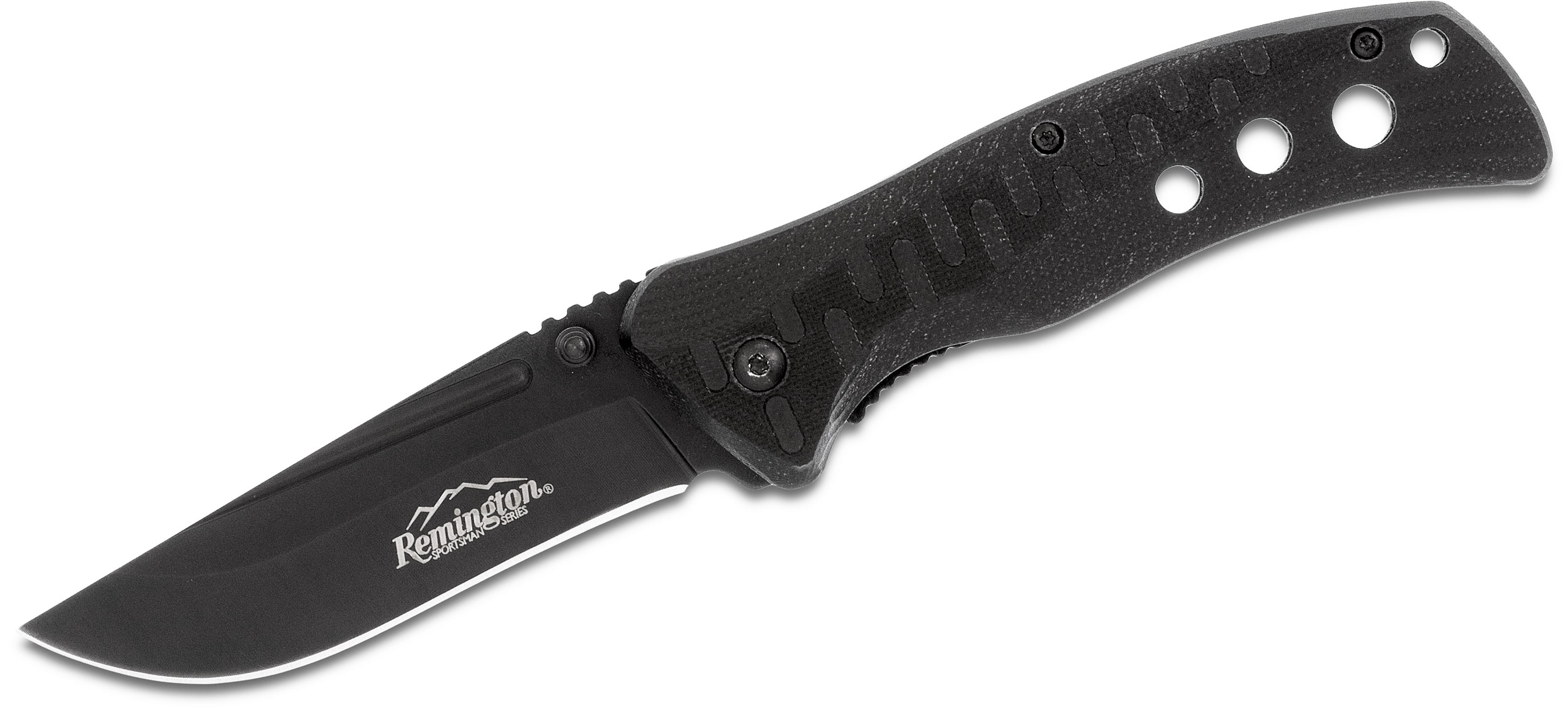 Remington Tactical Assisted Folding Knife 3.25" Black Plain Blade ...
