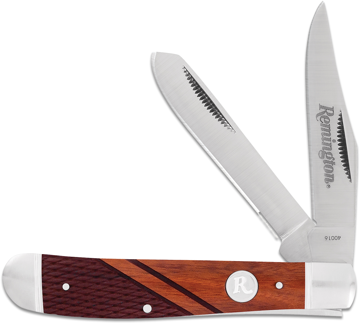 Remington Heritage Series Medium Trapper Folder 3.5" Closed, Wood ...