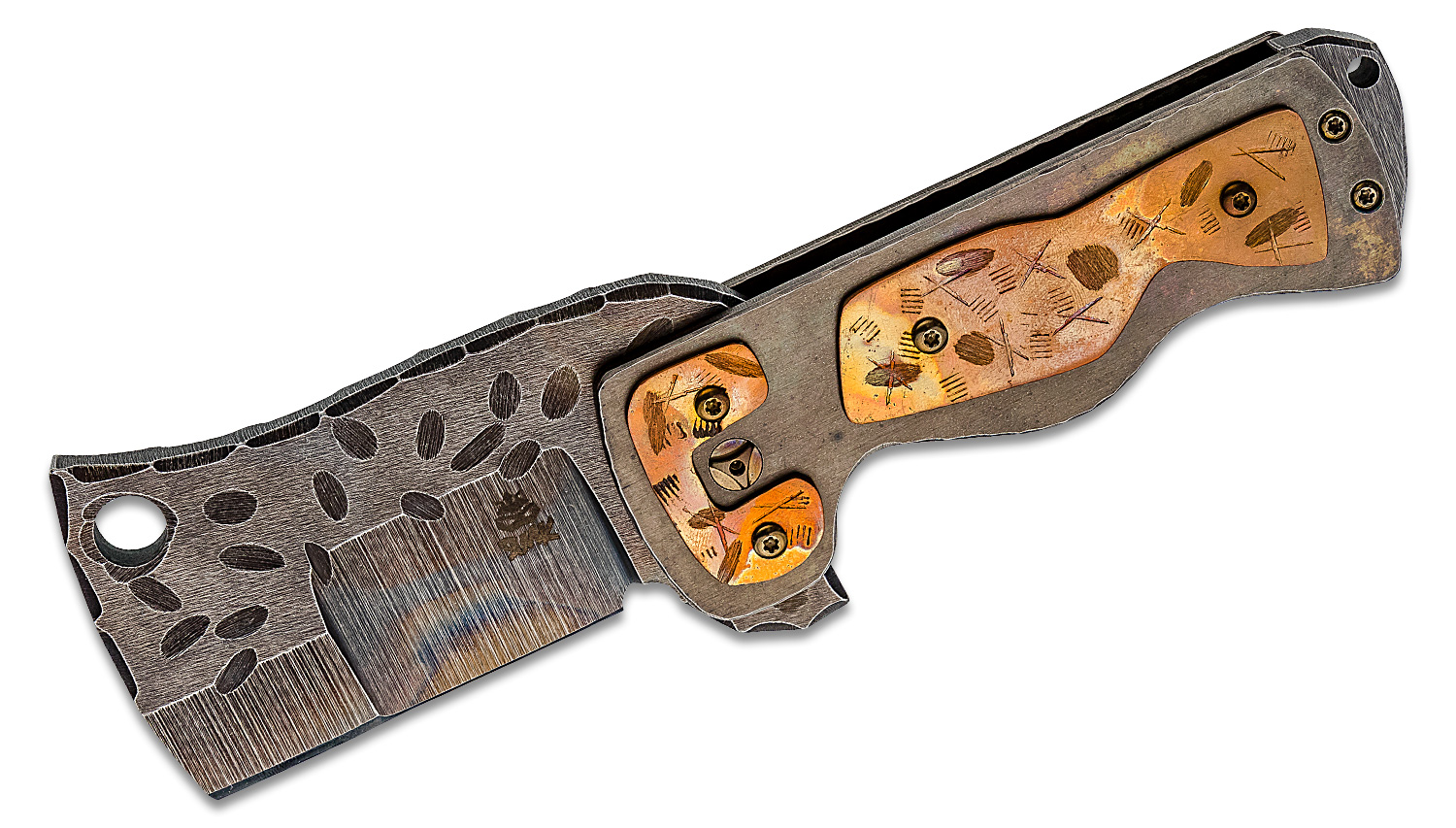 RichMade Knives Custom Large Zombie Killer Flipper Knife 3.625" D2 ...