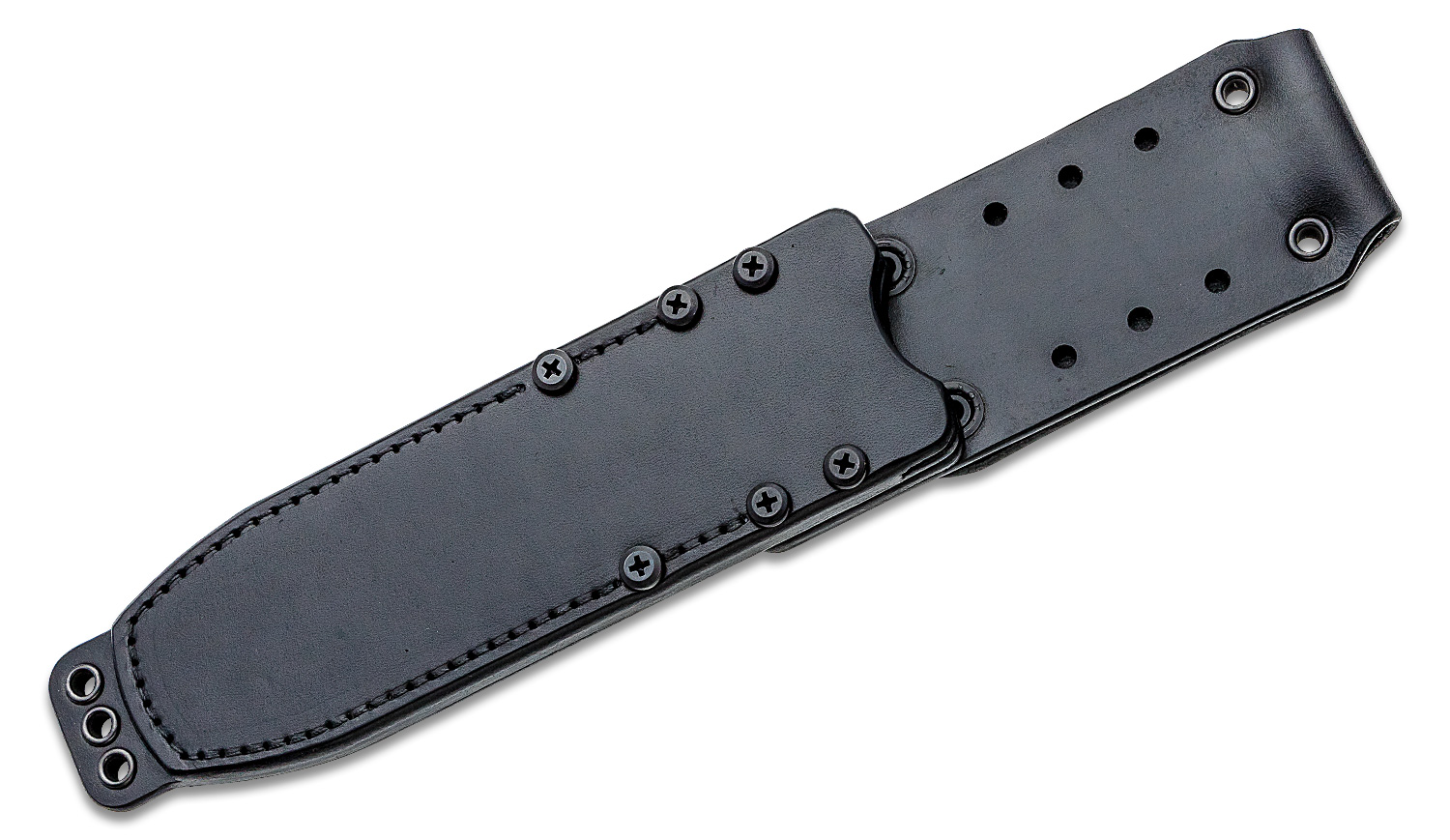 RMJ Tactical Black Leather Sheath for the Combat Africa Fixed Blade ...