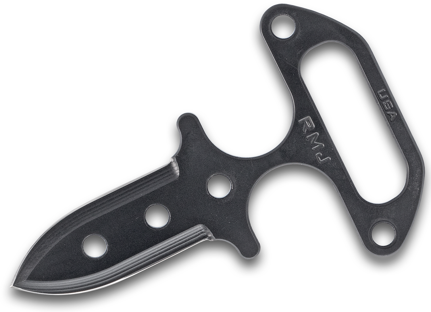 RMJ Tactical Dragonfly Prototype Push Dagger 2.25" Black AEB-L Double ...