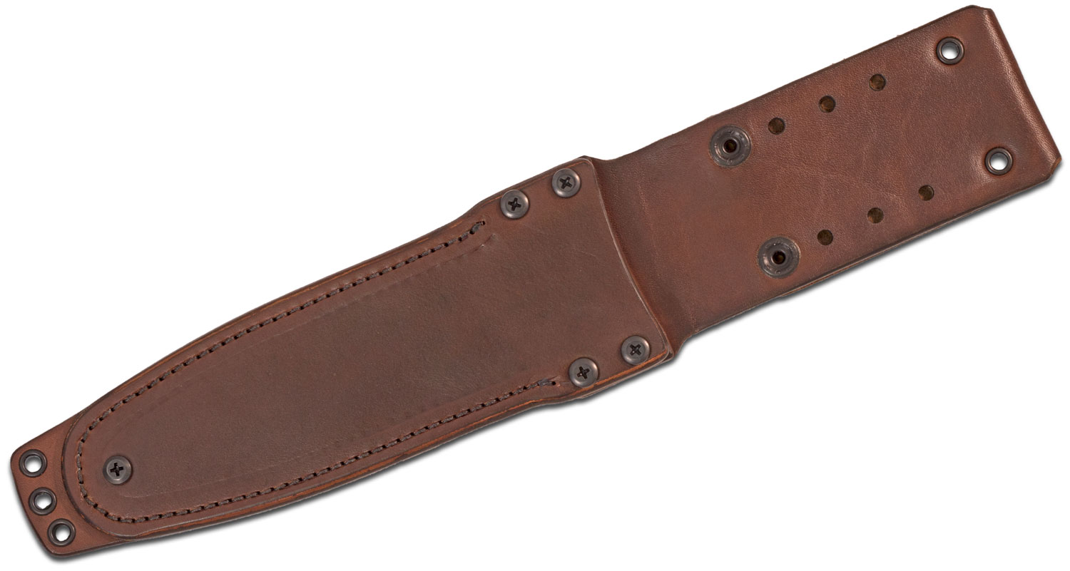 RMJ Tactical Leather Sheath for the Jungle Combat Fixed Blade, Sheath ...